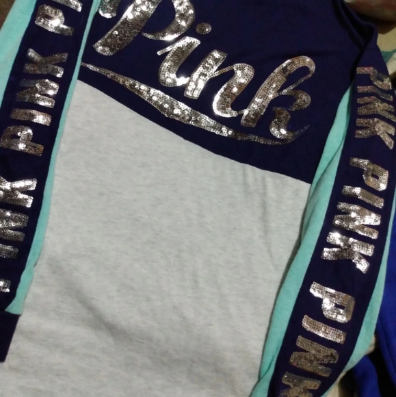 PINK Victoria's Secret | Tops | Bling Victoria Secret Long Sleeve ...